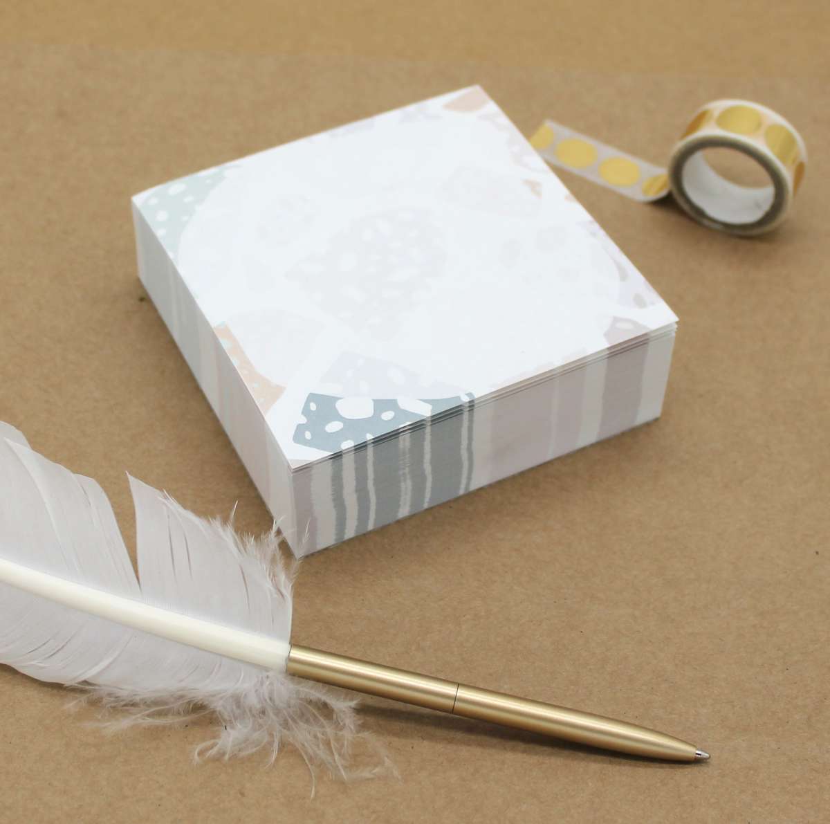 Block - Notizzettel-Würfel Terrazzo | Blöcke | Papierhütte